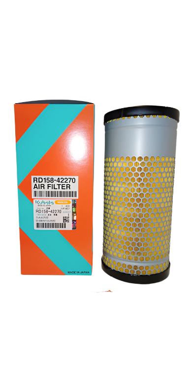 KUBOTA INLINE AIR FILTER GENUINE OEM PARTS RD15842270 / RD15842280 ...